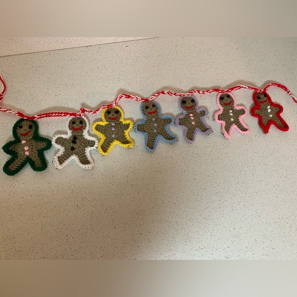 Hand Crafted | Holiday | Gingerbread Garland Christmas New Seven ...
